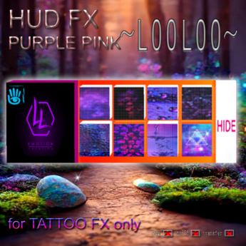 Second Life Marketplace - ! HUD FX [ PURPLE PINK ] ~ LOOLOO FX